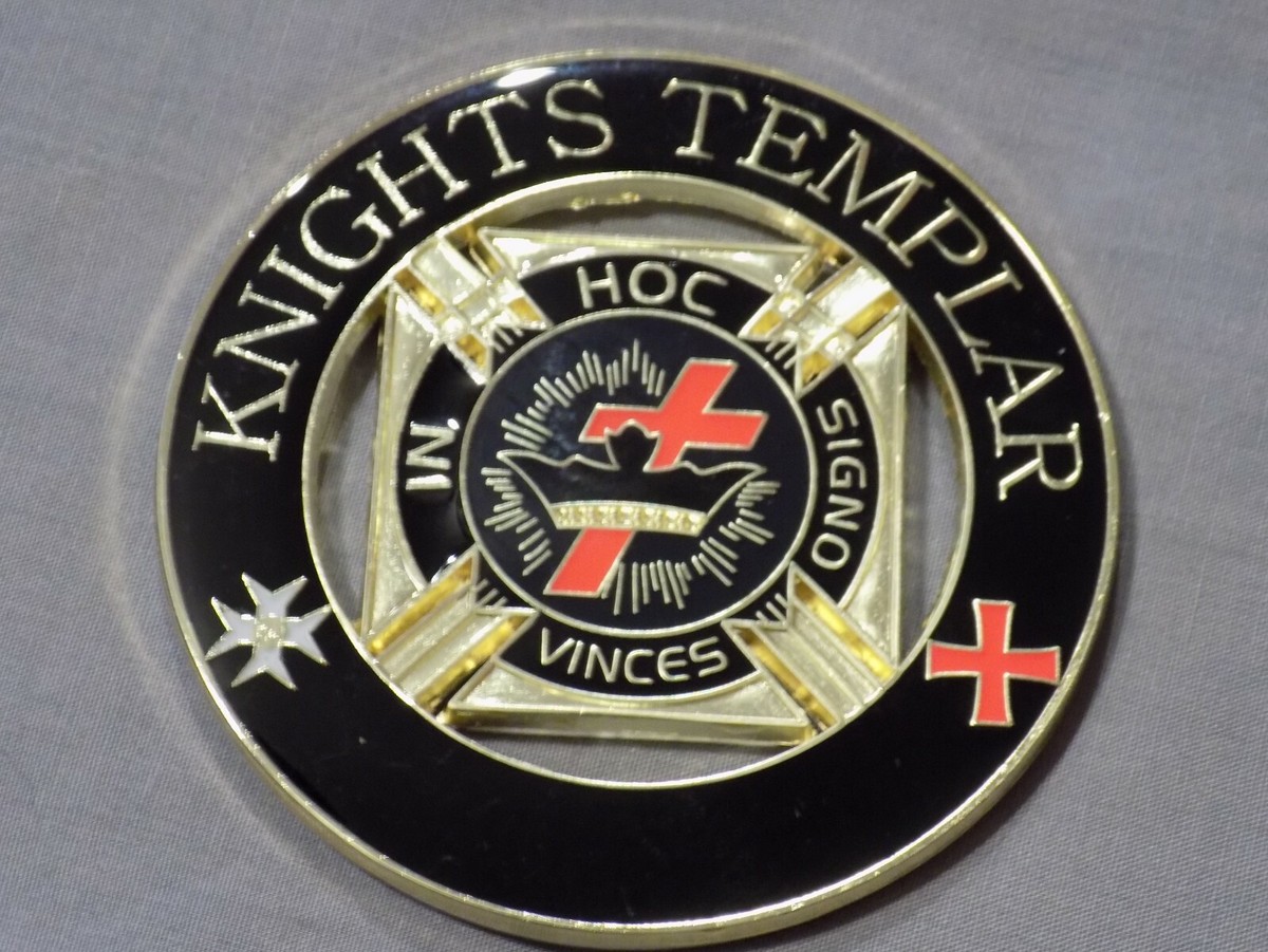 Knights Templar Masonic Auto Emblem For Sale Masonic Emblem - 75mm ...