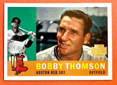 2001 Topps Archives 1960 Bobby Thomson #331 Baseball Card Boston Red ...