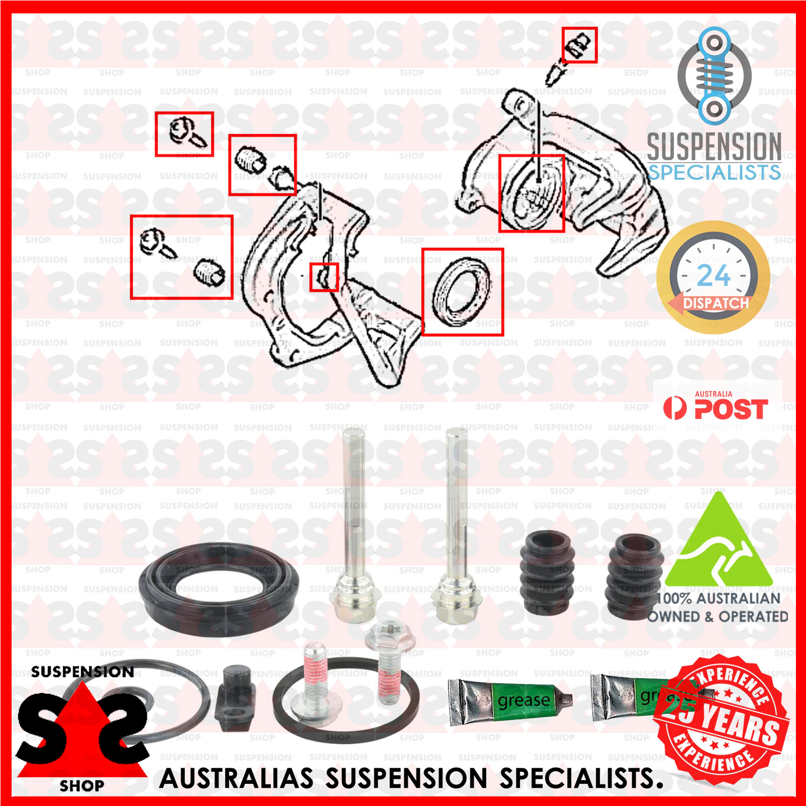 Rear Axle Repair Kit, Brake Caliper Suit BMW 3 (G20, G80, G28) M3 CS ...