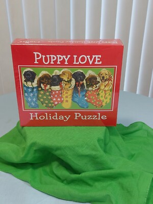 Puppy Love Holiday Jigsaw Puzzle 1000 Pieces Current 32x15 Sealed | eBay