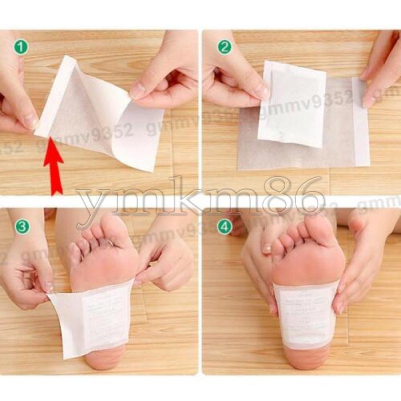 50PCS Detox Foot Patches Pads Body Toxins Feet Slimming Cleansing ...