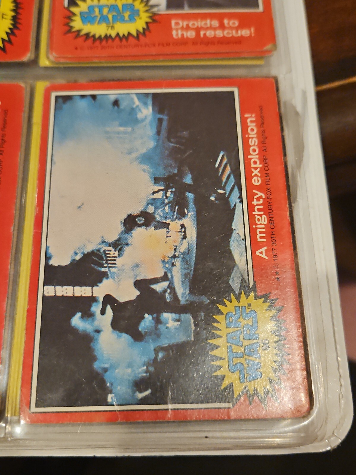 1977 star wars card trading collectible 20th century fox card #86 A ...
