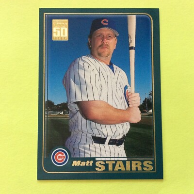 2001 Topps #483 Matt Stairs Chicago Cubs | eBay