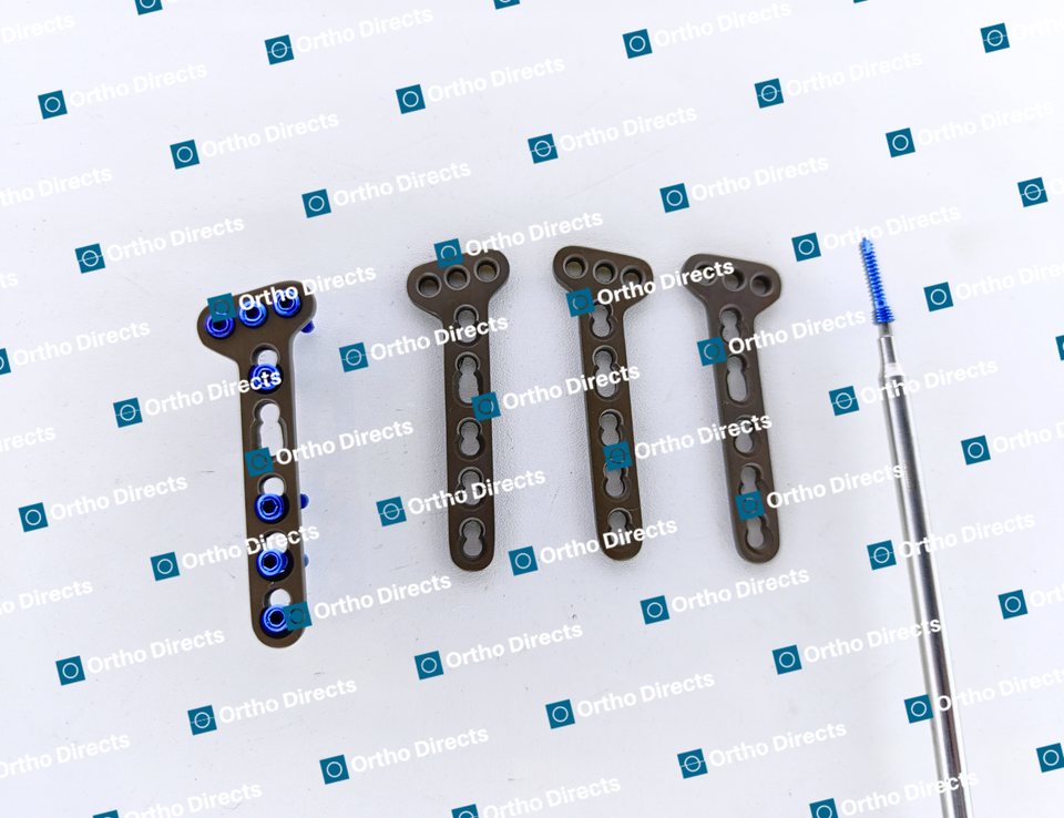2.7mm Safety Locking T-Oblique Angled Plates L+R & Screws 47 Pcs ...