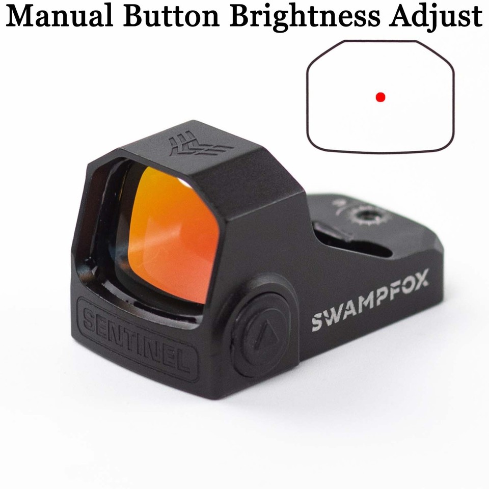 SWAMPFOX Sentinel RMSc 1x16 RED/GREEN Dot Reflex Sight Auto / Manual ...