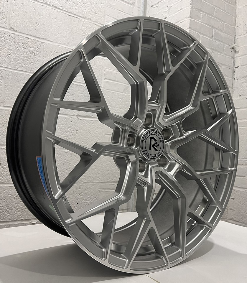 4 RF3 20 inch STAGGERED Hyper Silver Rims fits VOLVO C70 T5 2006-2013 ...