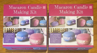 2 Macaron Candles Making Kit - Strawberry Macaron Candles Craft ...