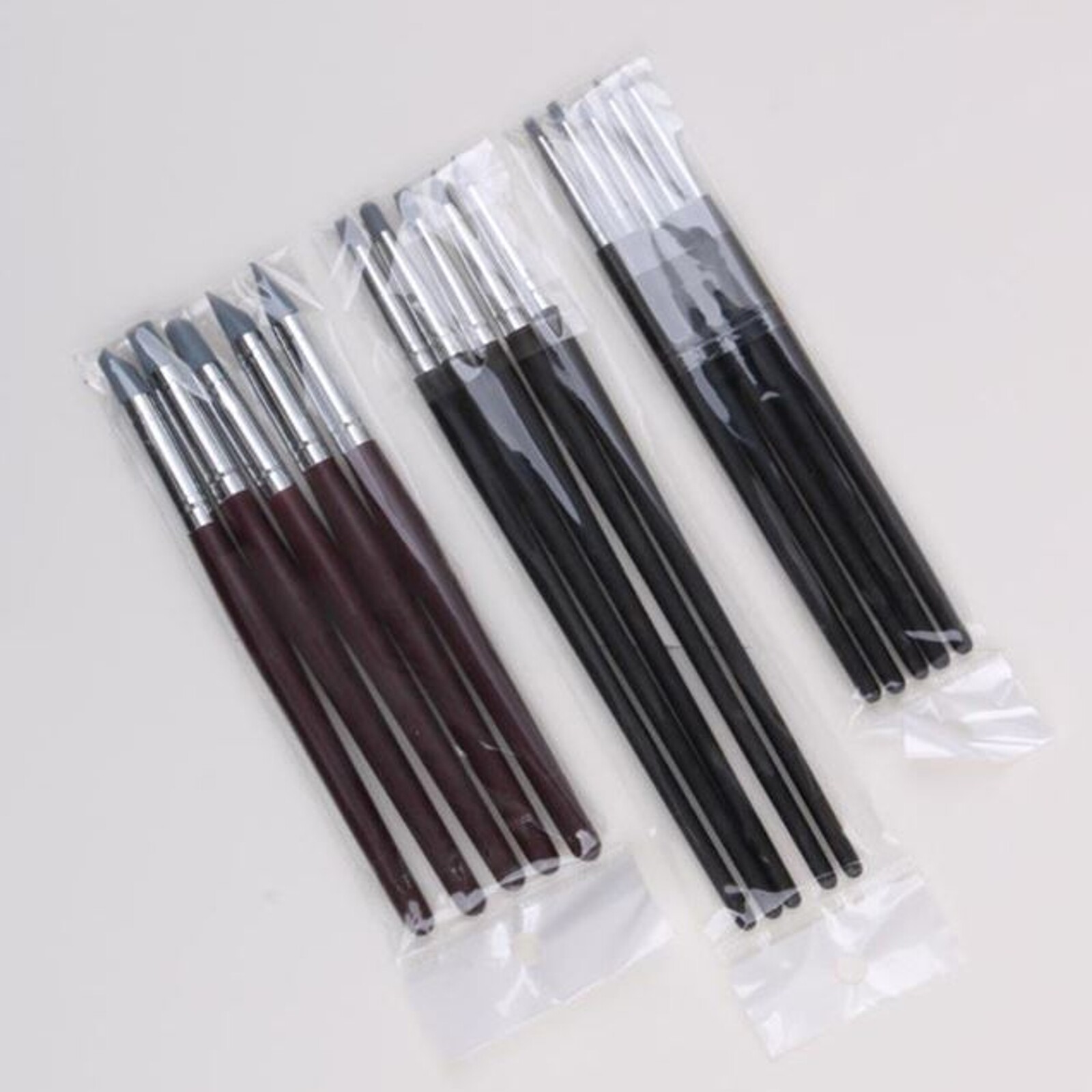 Polymer Clay Sculpting Tool Set Silicone Tip Rubber Brush Fimo Art ...