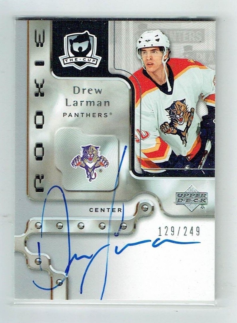 06-07 UD Upper Deck The Cup Drew Larman /249 Rookie Auto | eBay