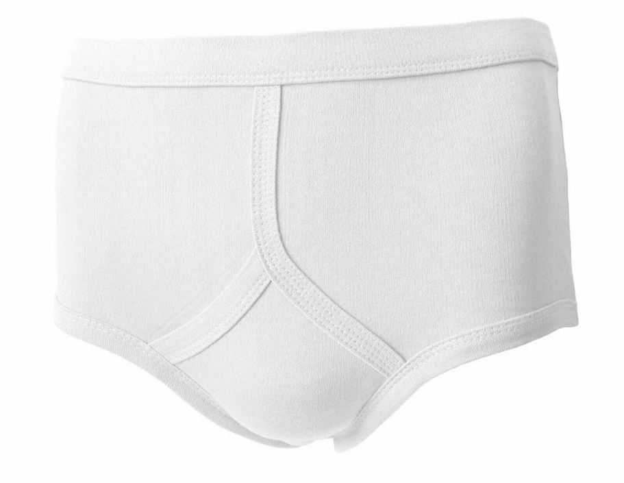 Mens 100% Cotton Classic Traditional Y-Front Interlock Pants Briefs ...
