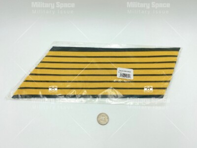 GENUINE U.S. ARMY SERVICE STRIPE: GOLD EMBROIDERED ON BLUE - MALE, SET ...