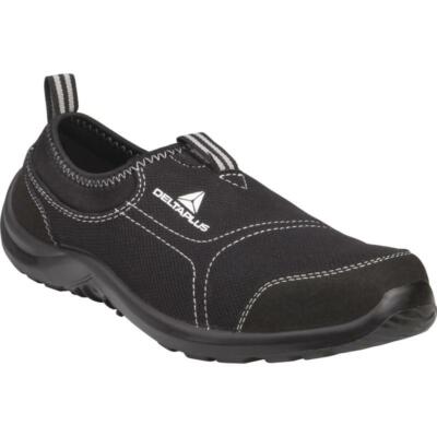 Delta Plus Miami S1P Black Safety Shoes - Canvas Slip-On Shoes | eBay UK