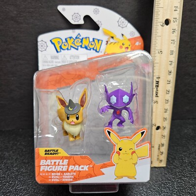 Jazwares Pokemon Witch EEVEE & SABLEYE Halloween Figures Battle Pack ...