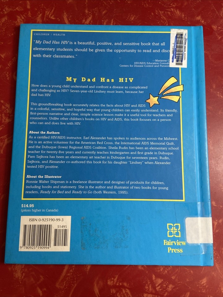 My Dad Has HIV by Sheila Rudin, Earl Alexander and Pam Sejkora (1996 ...