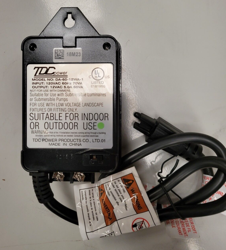 60-watt 12-volt Outdoor Low Voltage Transformer Timer and Photocell ...