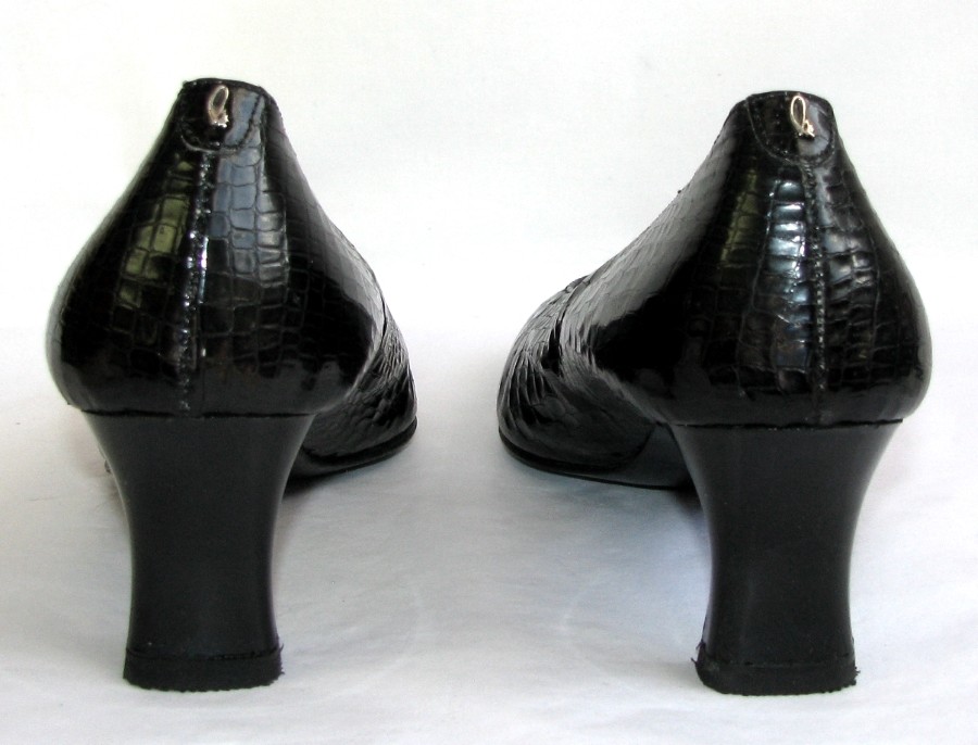 Jaime Mascaro - Black Patent Leather Reptile Shoes 36… - Gem