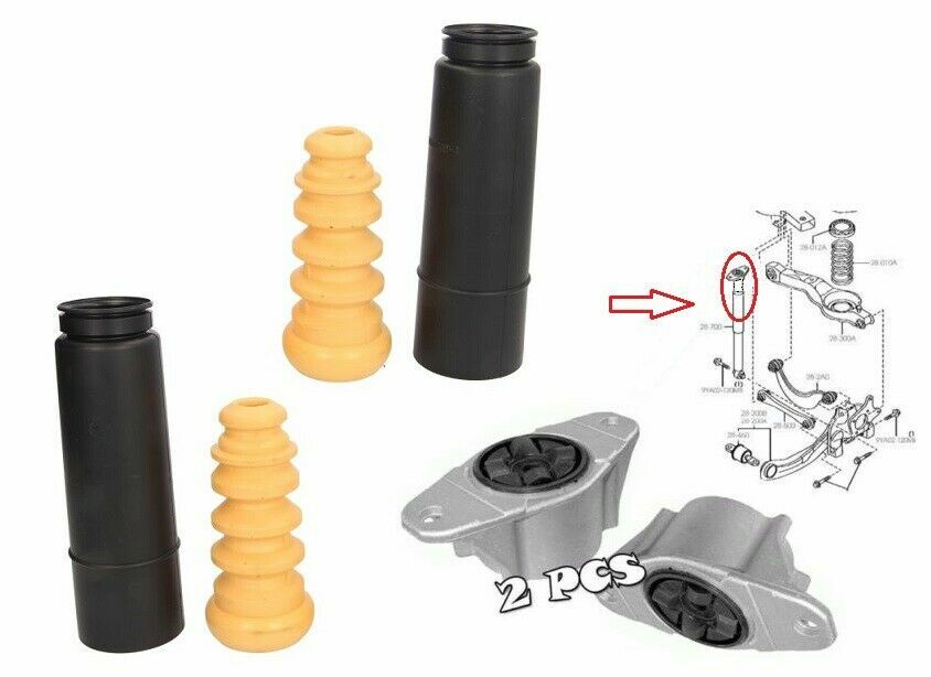 Rear Shock Absorber Top Mount Mountings Bump Stops Dust Covers For ...