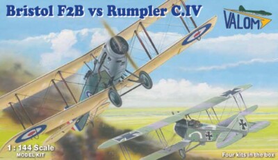 Valom 1/144 14422 Bristol F2B vs Rumpler C.IV plastic kits 4 models in set | eBay
