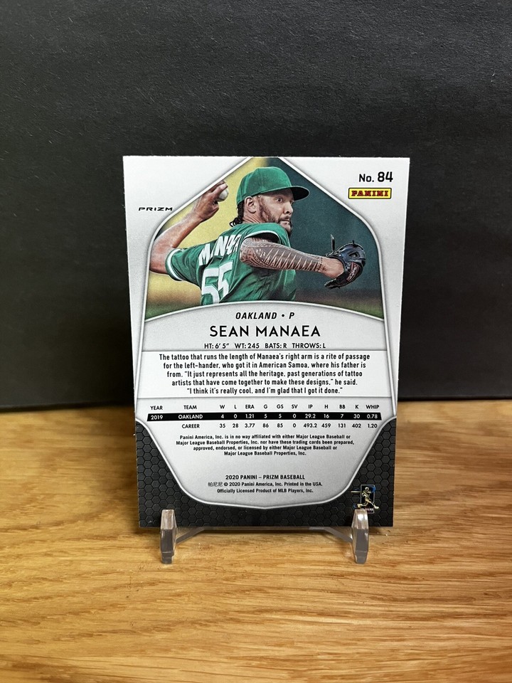 2020 Panini Prizm Purple Prizm Sean Manaea Baseball Card #84 | eBay