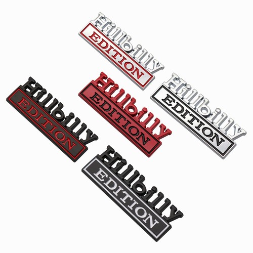 2pc Hillbilly Edition Emblems Fender Badge Nameplate Car Decal ( chrome ...