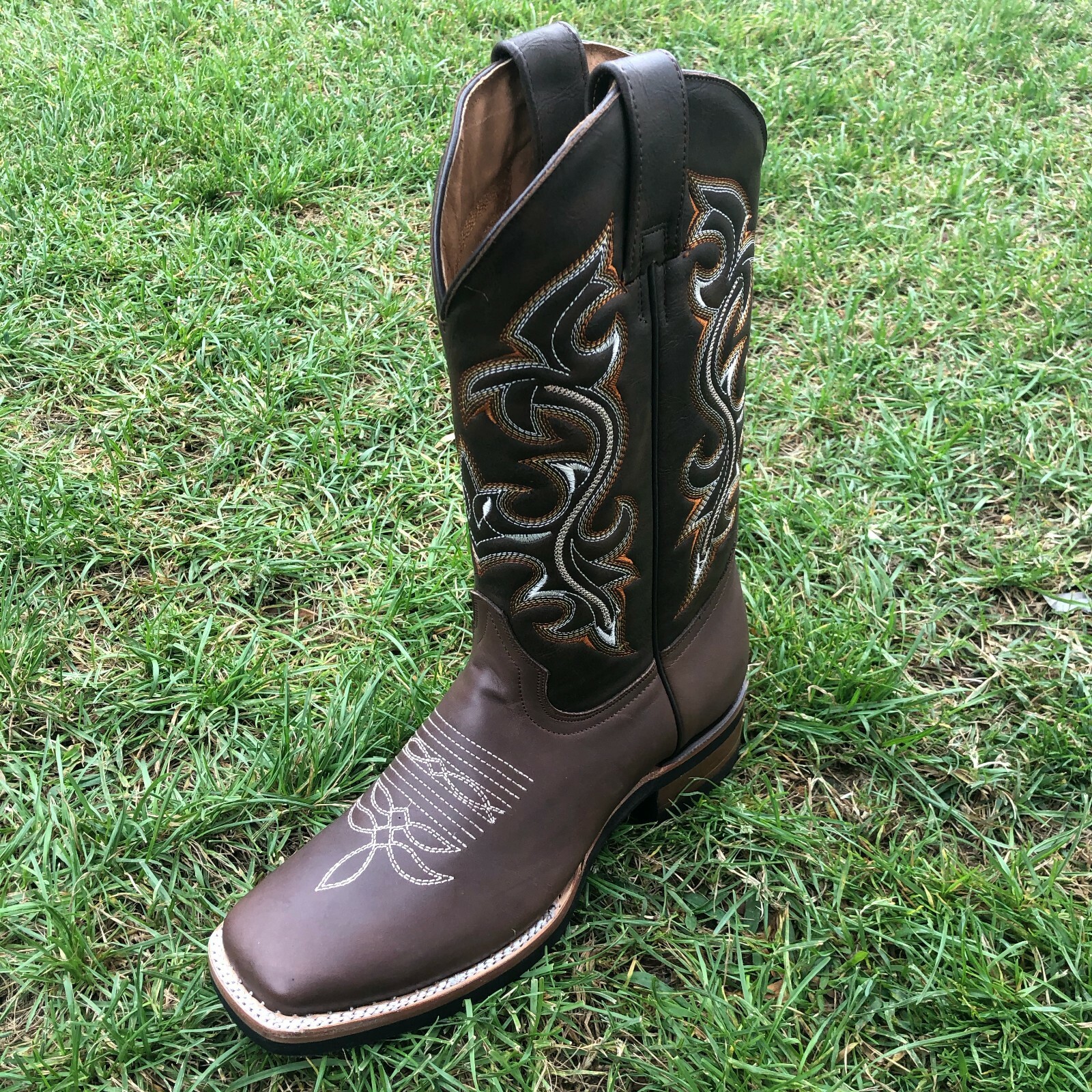 Men's Cowboy Western Rodeo Boots Bota Vaquera Mexicana de Leon Gto Est ...