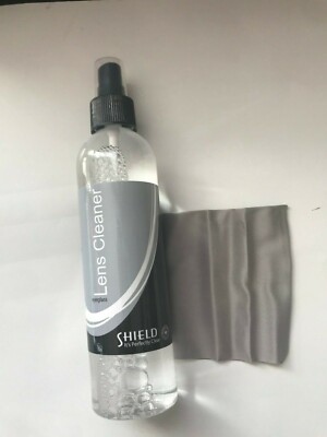 OPTICAL LENS CLEANER 236ml BOTTLE and MICROFIBRE CLOTH - CLEANS GLASSES ...