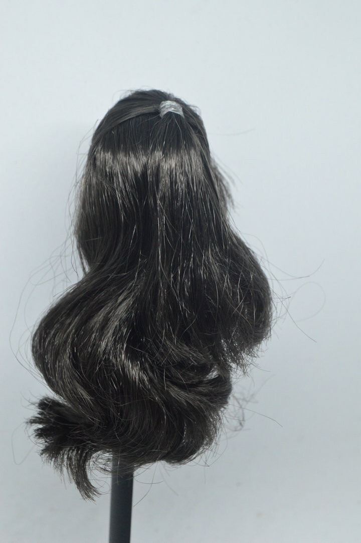 1/6 Asian Female Head Sculpt LONG BLACK HAIR For 12" PHICEN TBLeague ...