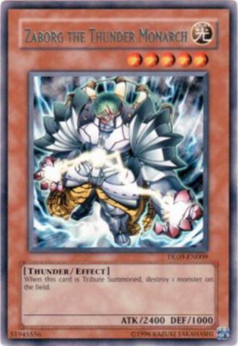 Zaborg the Thunder Monarch - Green - DL09-EN009 - Rare - Unlimited ...