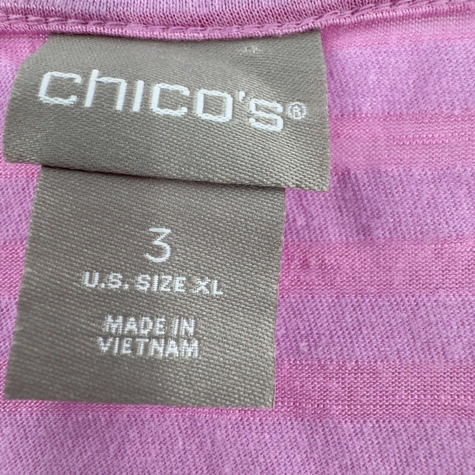 Chico's Striped Short Sleeve Scoop Neck High Low Pullover Shirt Women's XL Pink | eBay