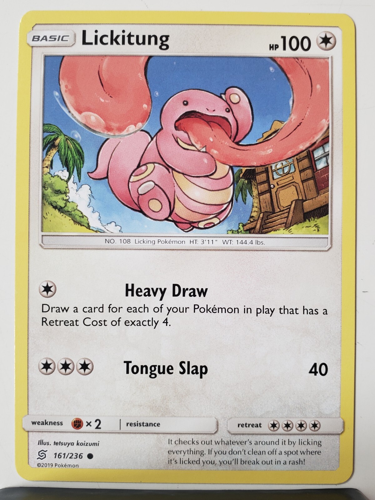 Lickitung Pokemon Card