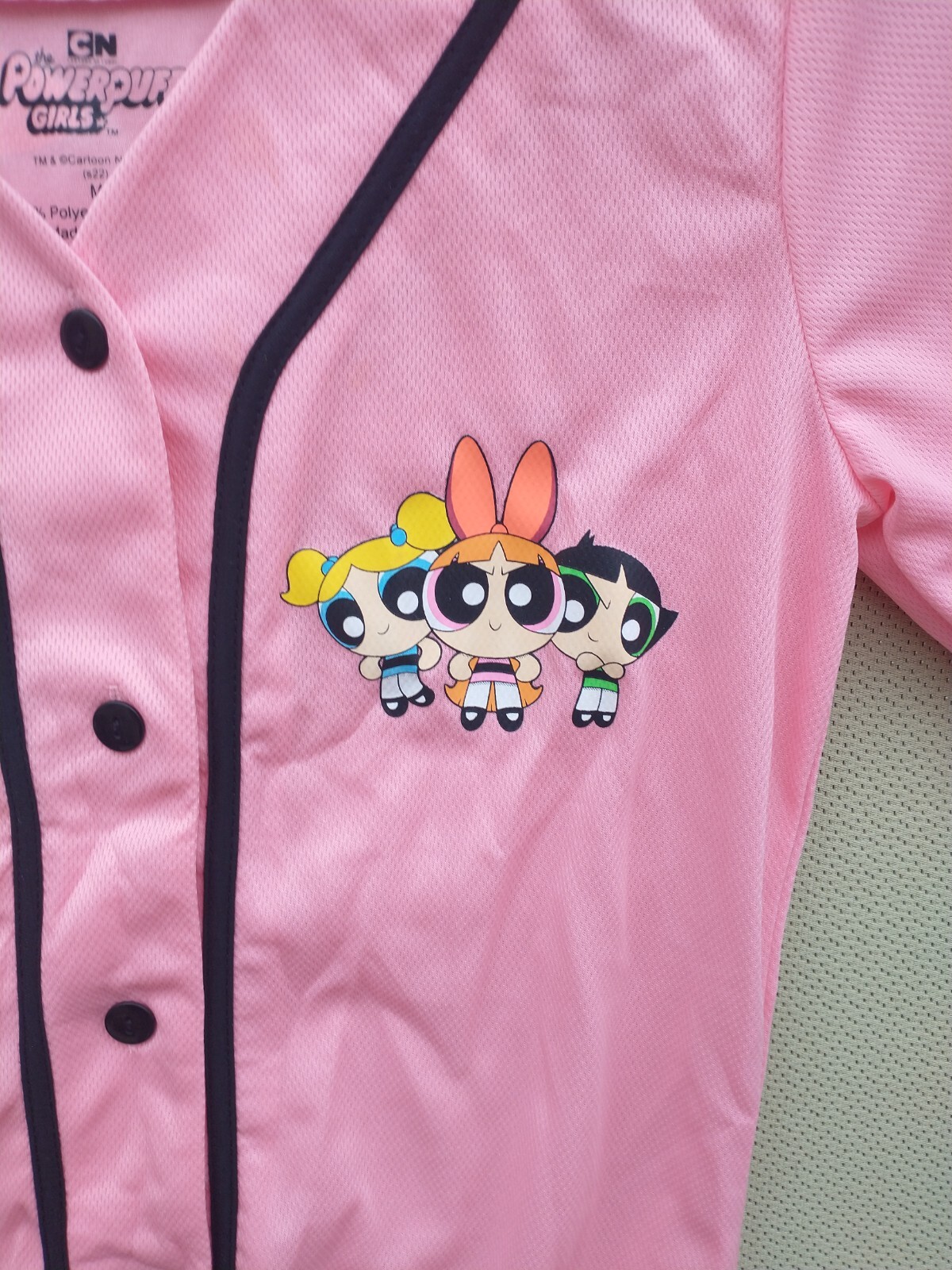 Powerpuff Girls 90’s Style Baseball Jersey Top Medium… - Gem