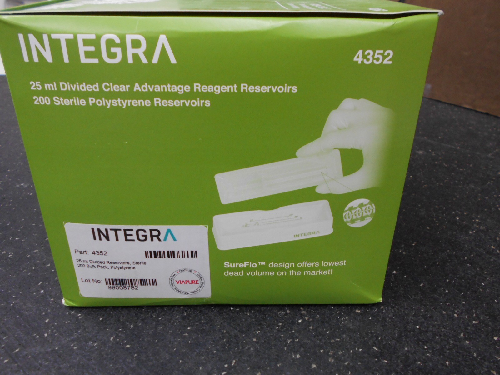 INTEGRA 4352 25ML DIVIDED CLEAR ADVANTAGE REAGENT RESERVOIRS for sale ...