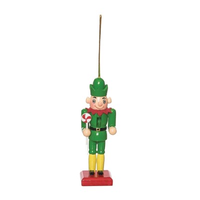 Whimsical ELF NUTCRACKER Wooden Christmas Ornament, by Gallerie II | eBay