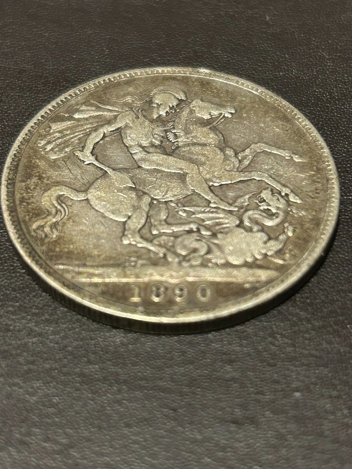 1890 QUEEN VICTORIA--SILVER CROWN COIN--GOOD CONDITION | eBay UK