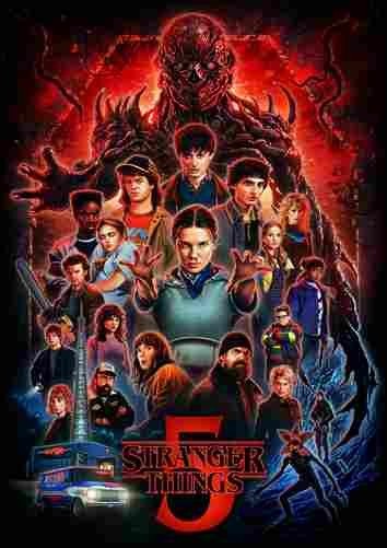 Stranger Things 5 Poster Art Print A4 A3 SIZE - BUY 2 GET ANY 2 FREE ...