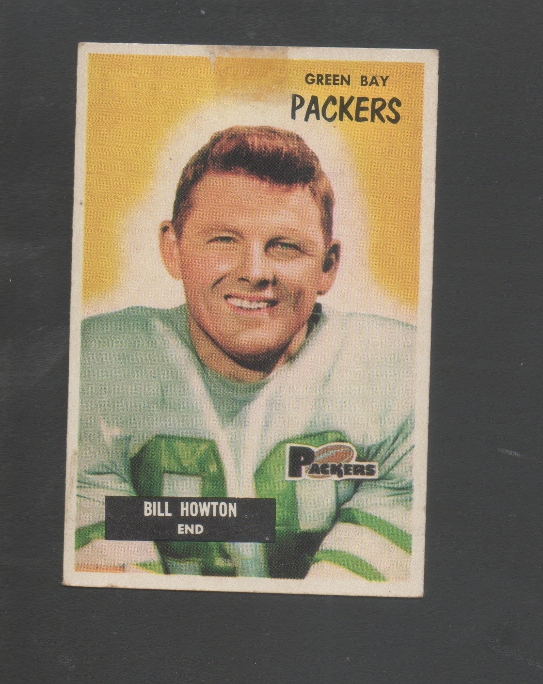 1955 Bowman Football Card #140 Bill Howton-Green Bay Packers poor Card ...