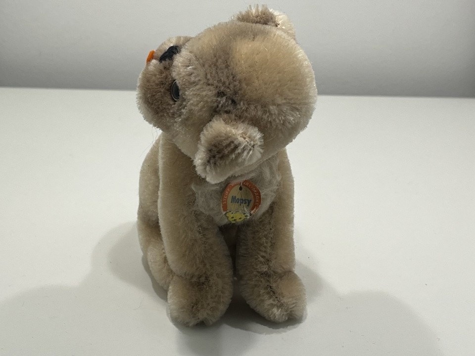 Steiff Dog Mopsy 13 Cm Without Flag. Excellent Condition | eBay