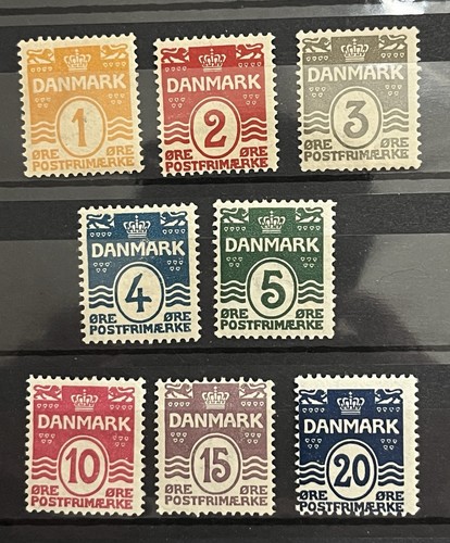 DENMARK Danmark - #57-64 Numerals - Mint NH - CV $250 - Excellent ...