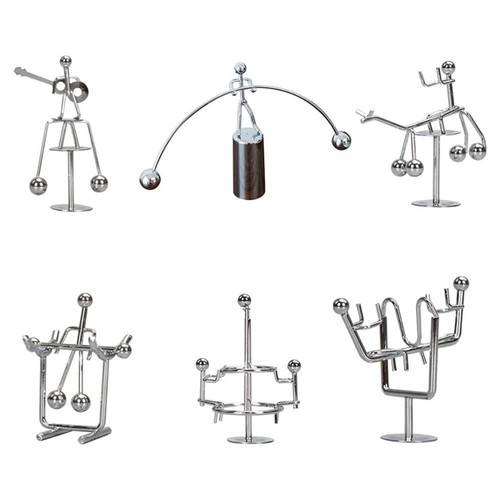 Home Decor Balance Iron Man Ornaments Stainless Steel Tumble Ornaments ...