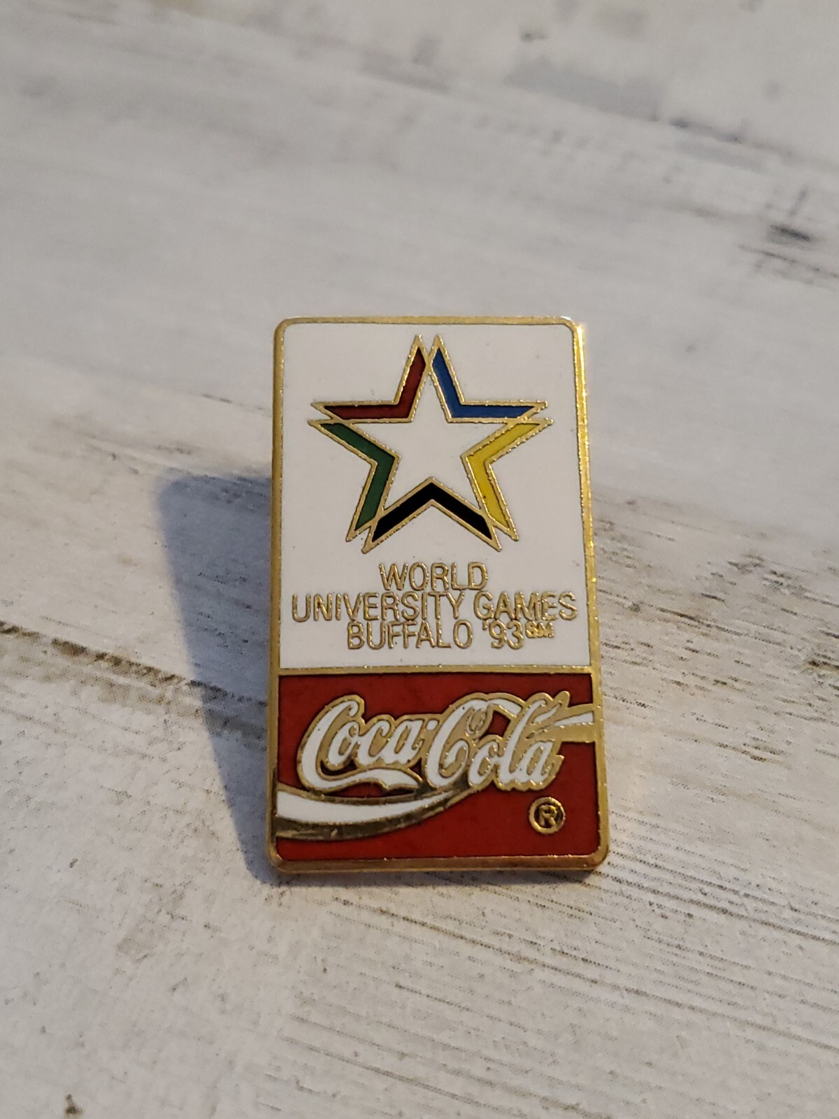 1993 World University Games Buffalo Pin Coca Cola kz | eBay