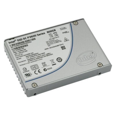 Intel DC P3600 Series 800GB SSD 2.5" U.2 NVME SSDPE2ME800G4 Solid State ...