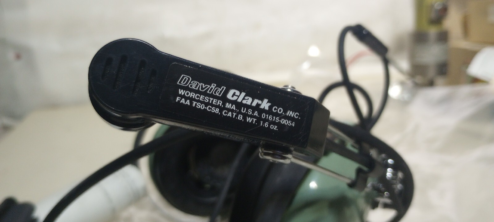 New David Clark Aviation Headset Model H3330 PN 12508G-02 | eBay