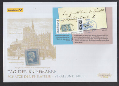 BRD 2023 FDC -Tag der Briefmarke - Stralsund-Brief | eBay
