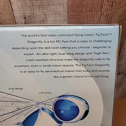 2007 WowWee FLYTECH Robotic Dragonfly 27mhz Remote Control Insect for ...