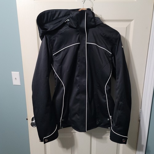 Nils Skiwear Womens Black Hooded Ski Jacket Parka 10 Vtg Excellent ...