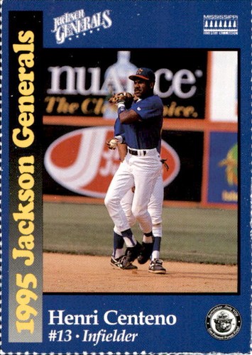 1995 Jackson Generals Smokey #2 Henri Centeno Sucre Venezuela VZ ...