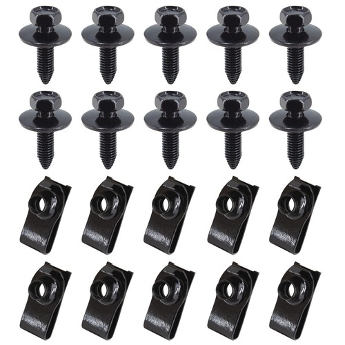 for Ford Truck Body Bolts & U-nut Clips- M8-1.25 x 30mm- 13mm Hex ...