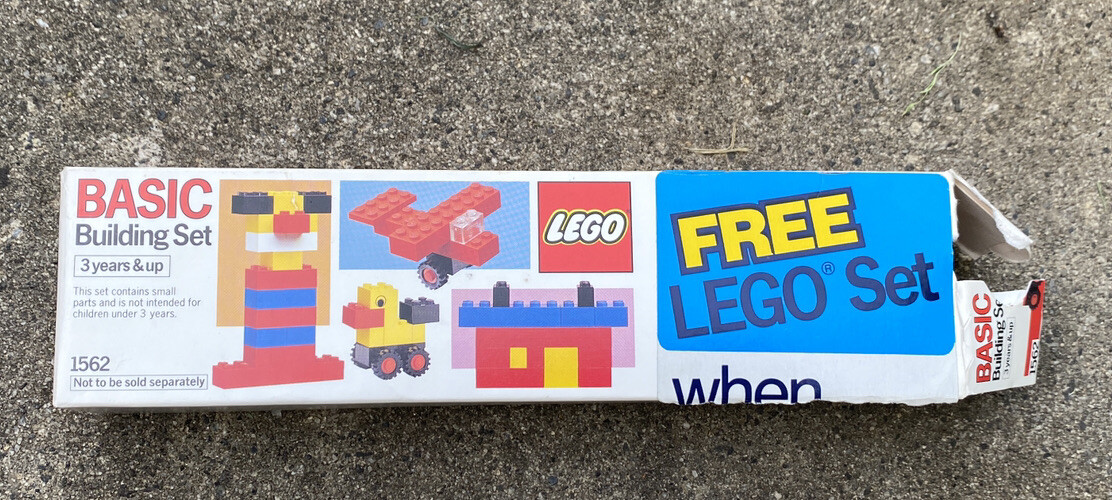 LEGO 1562 Basic Building Set Crest Toothpaste Promo Toy 1985 Complete | eBay