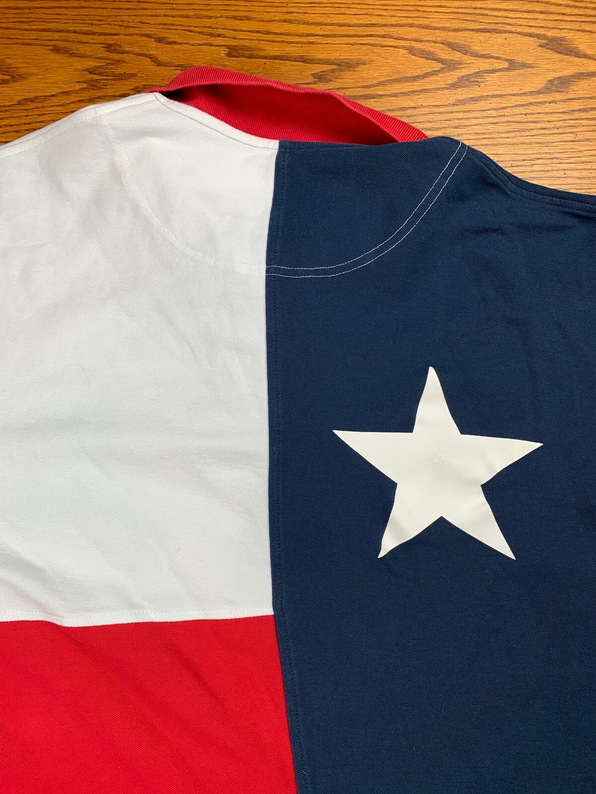 Mens RedHead Texas Lone Star State Flag Collared Polo… - Gem