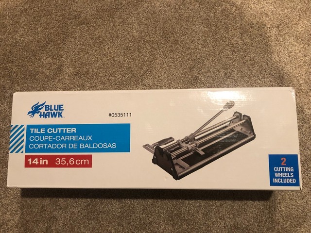 Blue Hawk 14 in Tile Cutter #0535111 Cutting Wheels Included for sale ...